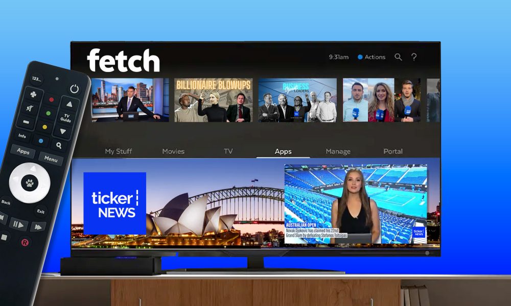 TICKER NEWS will soon land on FETCH TV