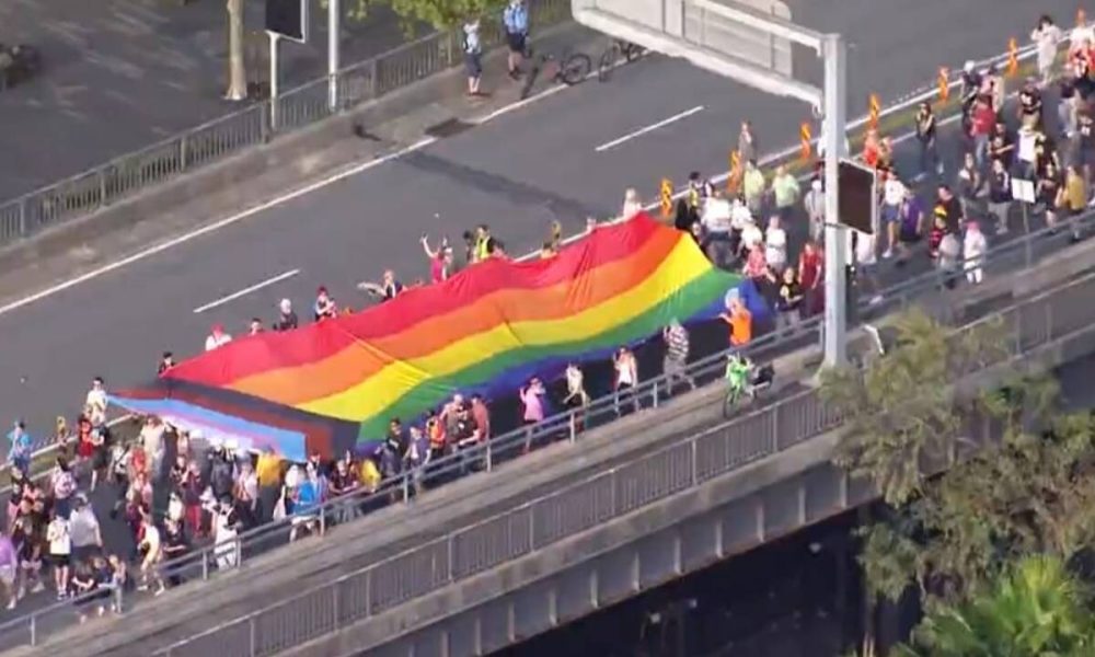 50,000-strong crowd march across Sydney Harbour Bridge for equality