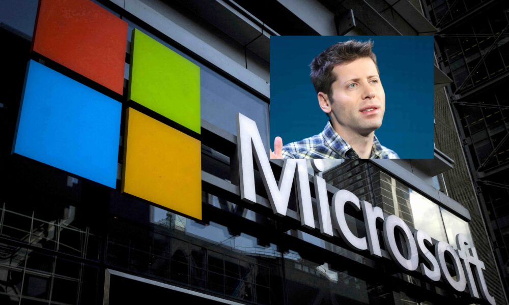 Microsoft hits record gain as Sam Altman signs up