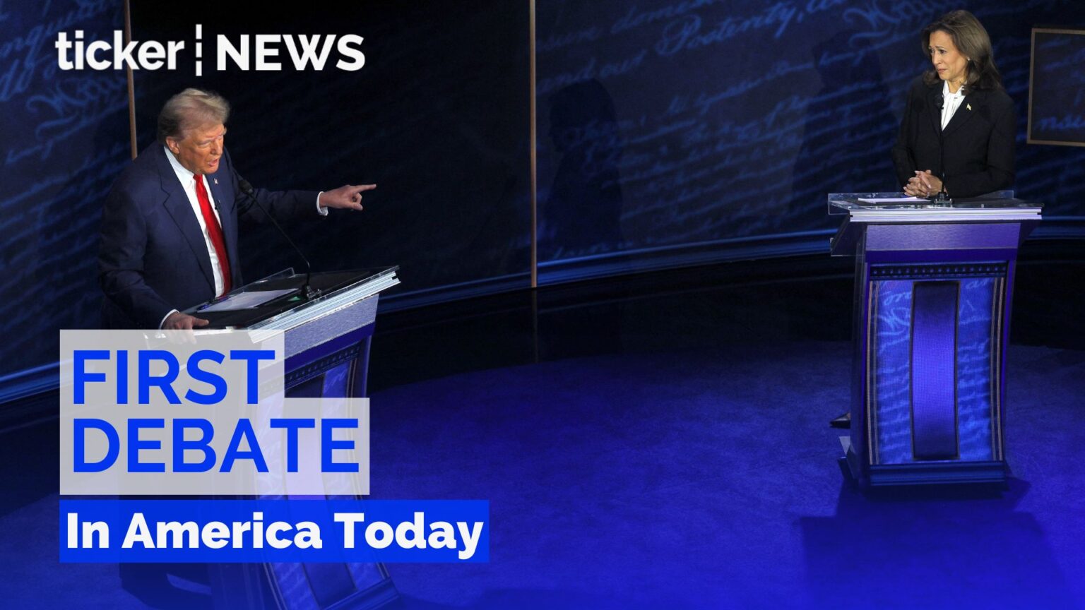 Trump and Harris spar at first debate