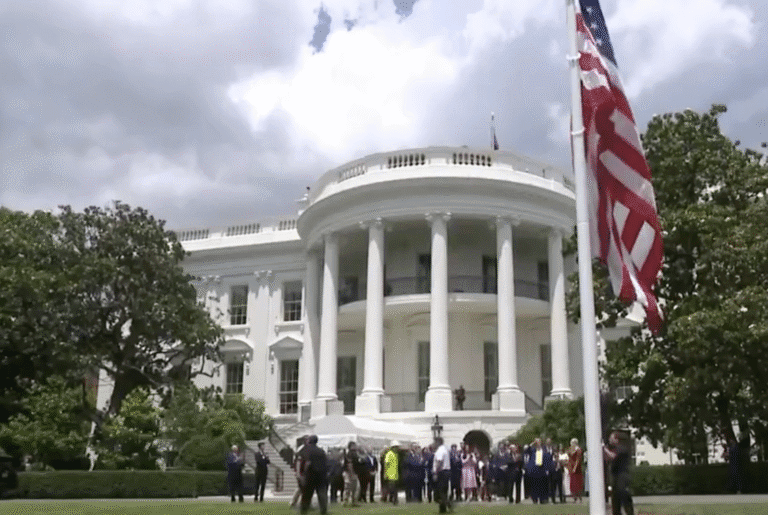 Trump installs new 88-foot flagpoles at White House