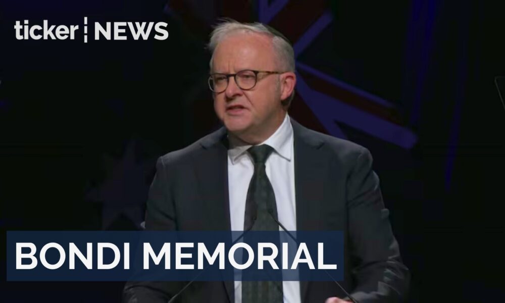 Albanese apologises to Jewish community at Bondi attack memorial